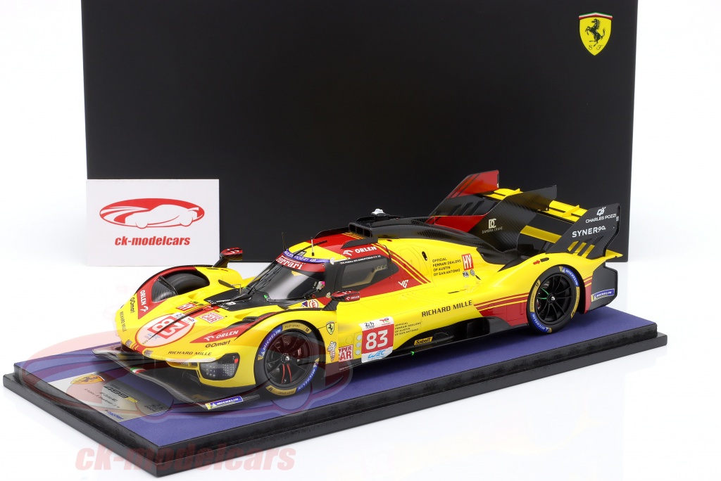 LookSmart 1:18 Ferrari 499P #83 24h LeMans 2024 Kubica, Shwartzman, Ye ...
