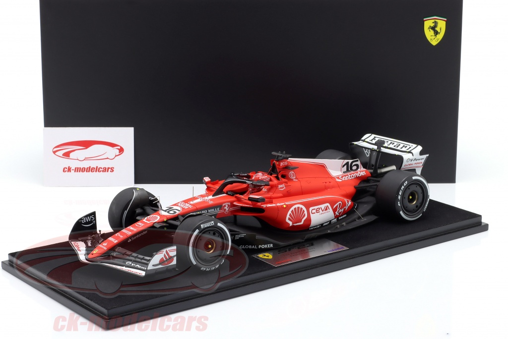 LookSmart 1:18 Charles Leclerc Ferrari SF-23 #16 2e Las Vegas GP formule 1 2023 LS18F1049 model ...