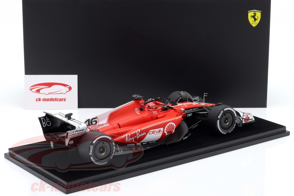 LookSmart 1:18 Charles Leclerc Ferrari SF-23 #16 2e Las Vegas GP formule 1 2023 LS18F1049 modèle ...