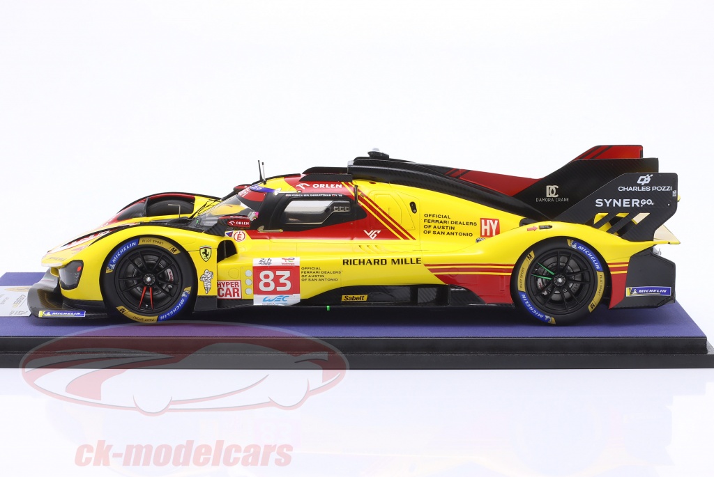 LookSmart 1:18 Ferrari 499P #83 24h LeMans 2024 Kubica, Shwartzman, Ye ...