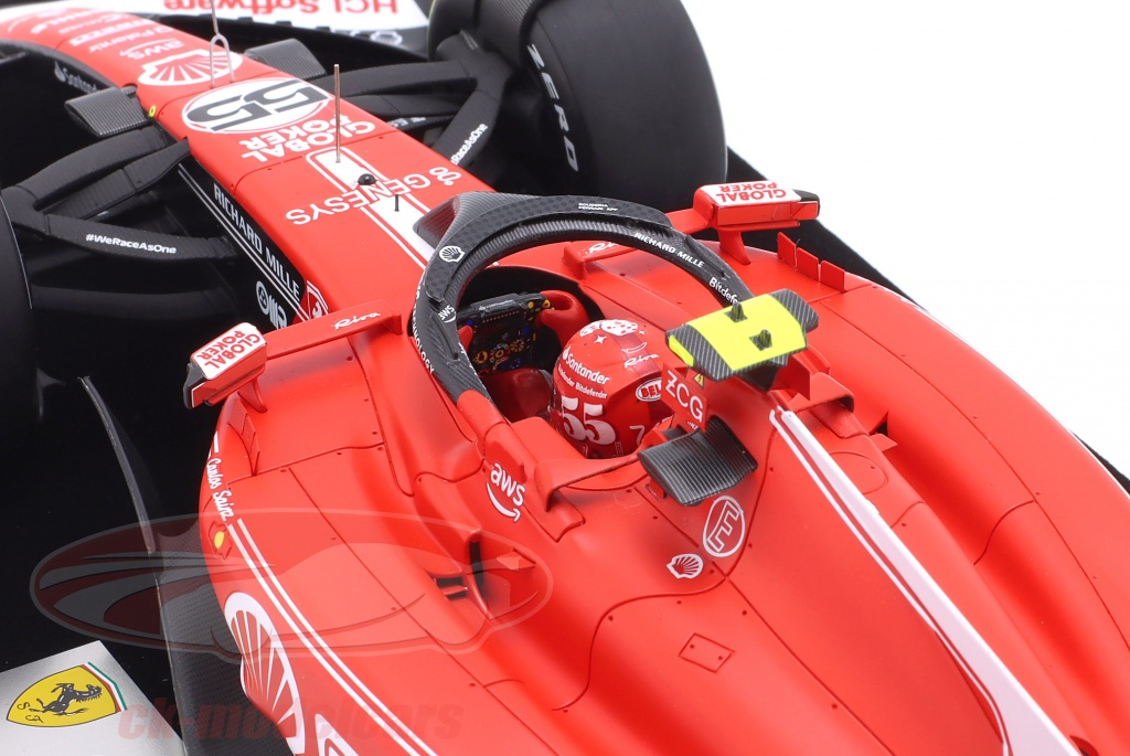 LookSmart 1:18 Carlos Sainz jr. Ferrari SF-23 #55 6th Las Vegas GP ...
