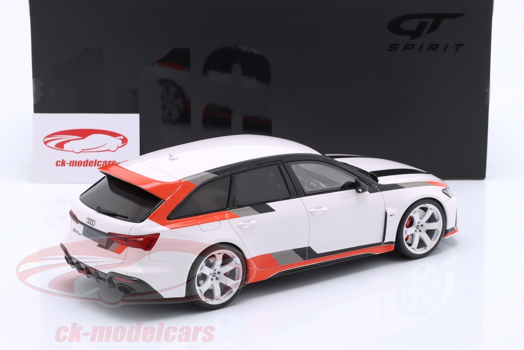 GT-SPIRIT 1:18 Audi RS6 Avant GT (C8) year 2024 Arkona white GT512 ...