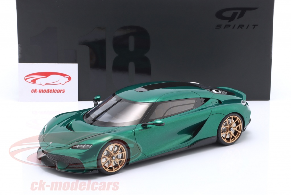 GT-SPIRIT 1:18 Koenigsegg Gemera 建造年份 2024 racing 绿色的 GT888 模型 汽车 GT888 9580010314652