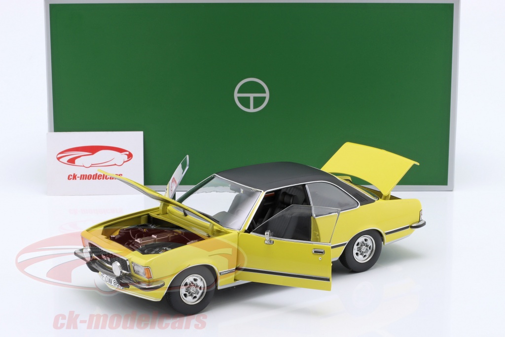 TOURING 1:18 Opel Commodore B GS/E Coupe year 1975 yellow / black ...