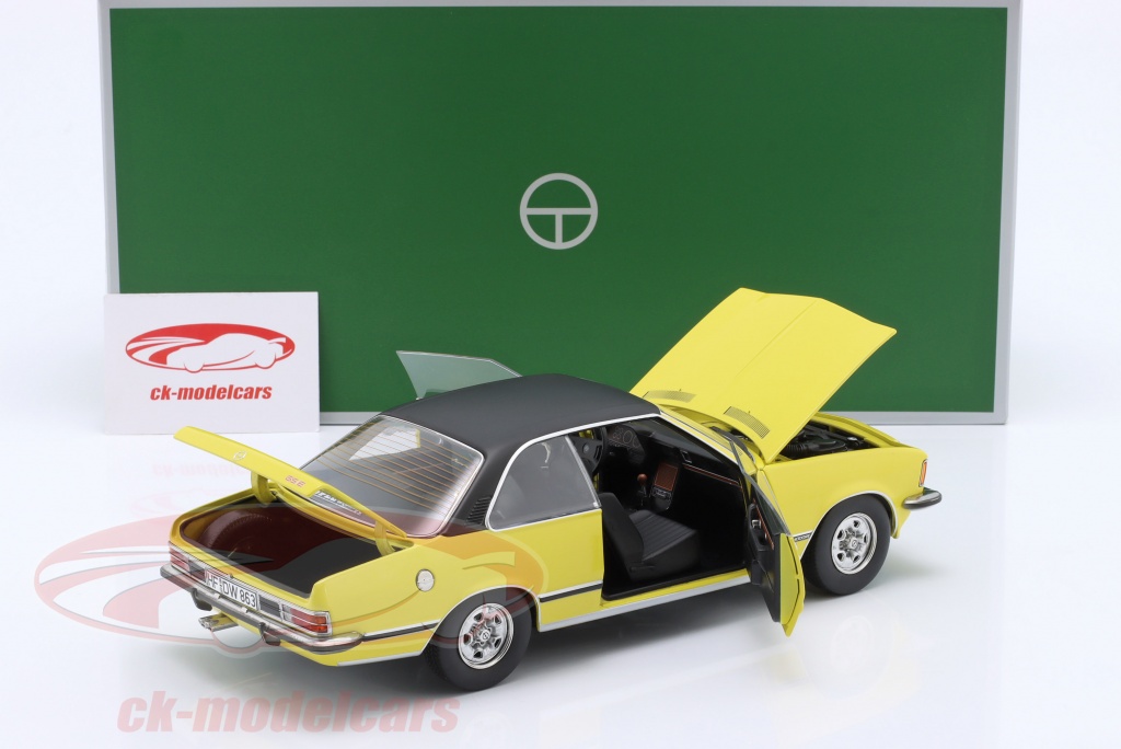 TOURING 1:18 Opel Commodore B GS/E Coupe year 1975 yellow / black ...