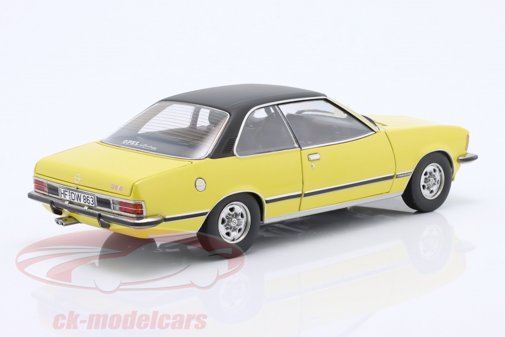 TOURING 1:18 Opel Commodore B GS/E Coupe year 1975 yellow / black ...