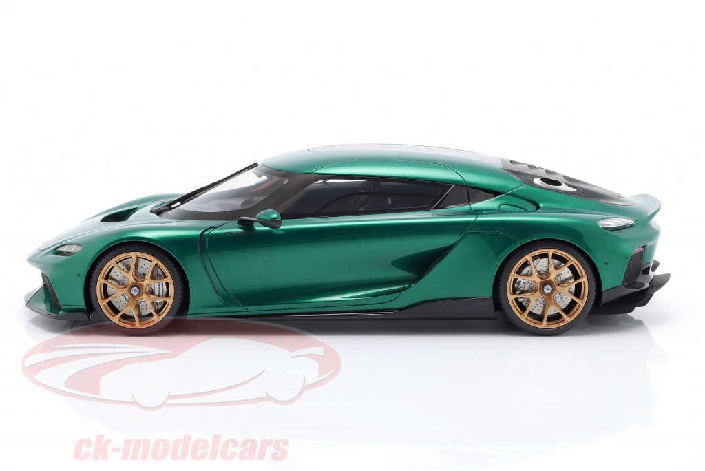 GT-SPIRIT 1:18 Koenigsegg Gemera 建造年份 2024 racing 绿色的 GT888 模型 汽车 GT888 9580010314652