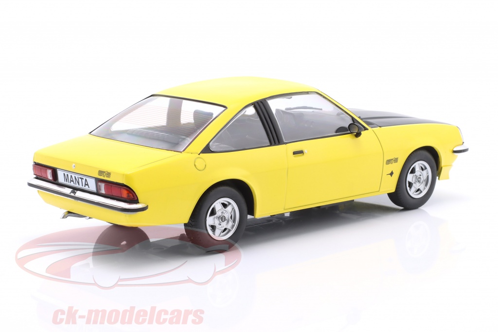 ModelCarGroup 1:18 Opel Manta B GT /E Baujahr 1975 gelb / schwarz ...
