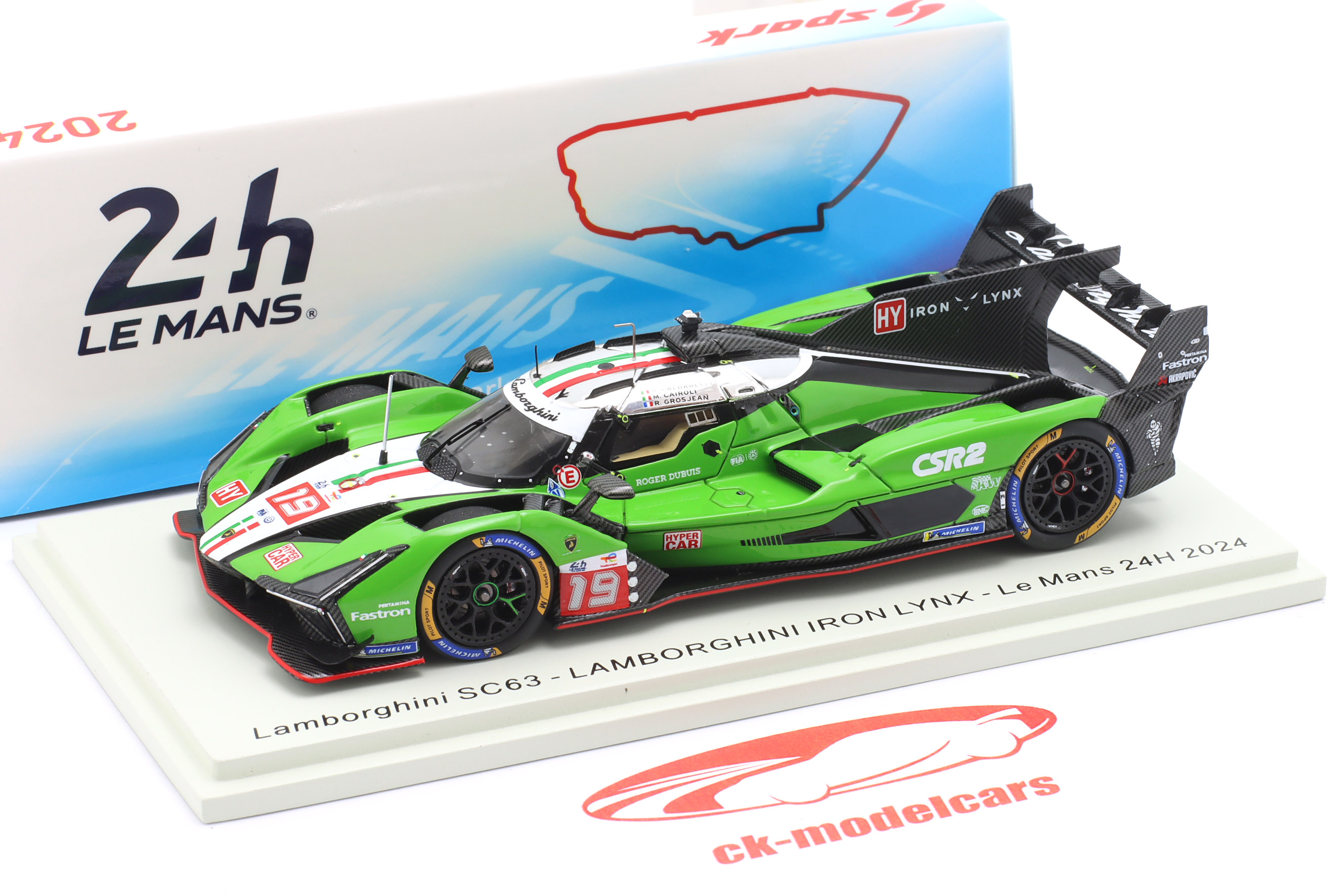 Spark 1:43 Lamborghini SC63 #19 24h LeMans 2024 Cairoli, Caldarelli ...