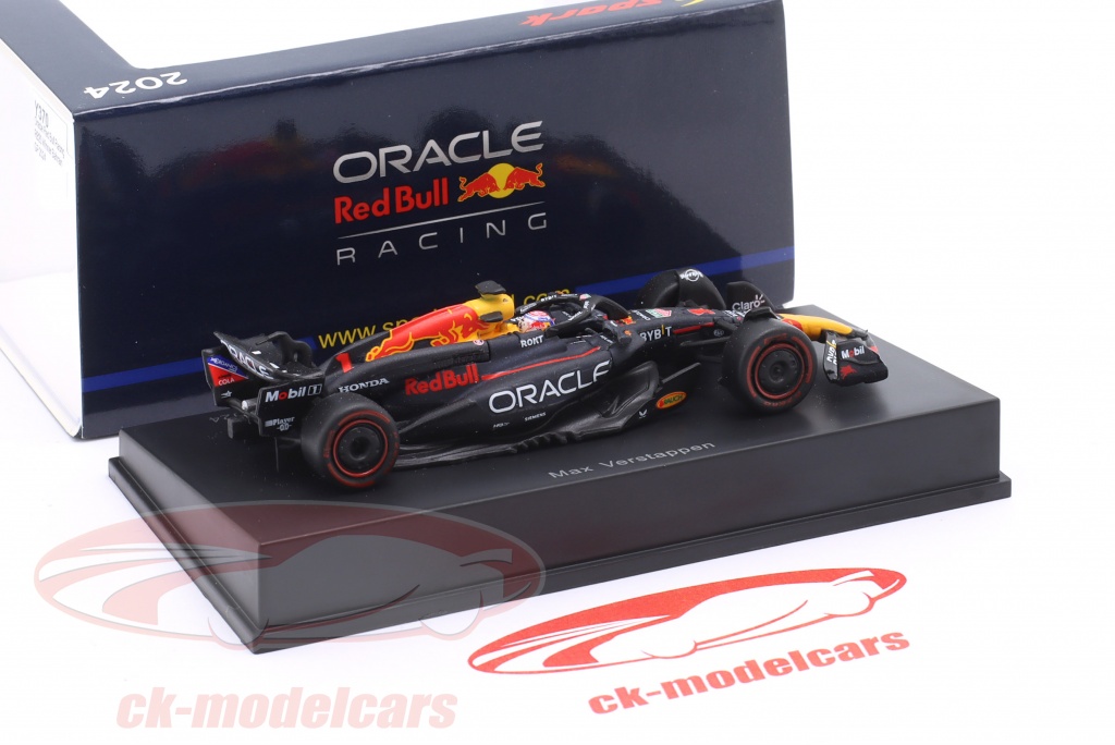 Spark 1:64 Max Verstappen Red Bull RB20 #1 Winner Bahrain GP Formula 1 World Champion 2024 Y370 ...