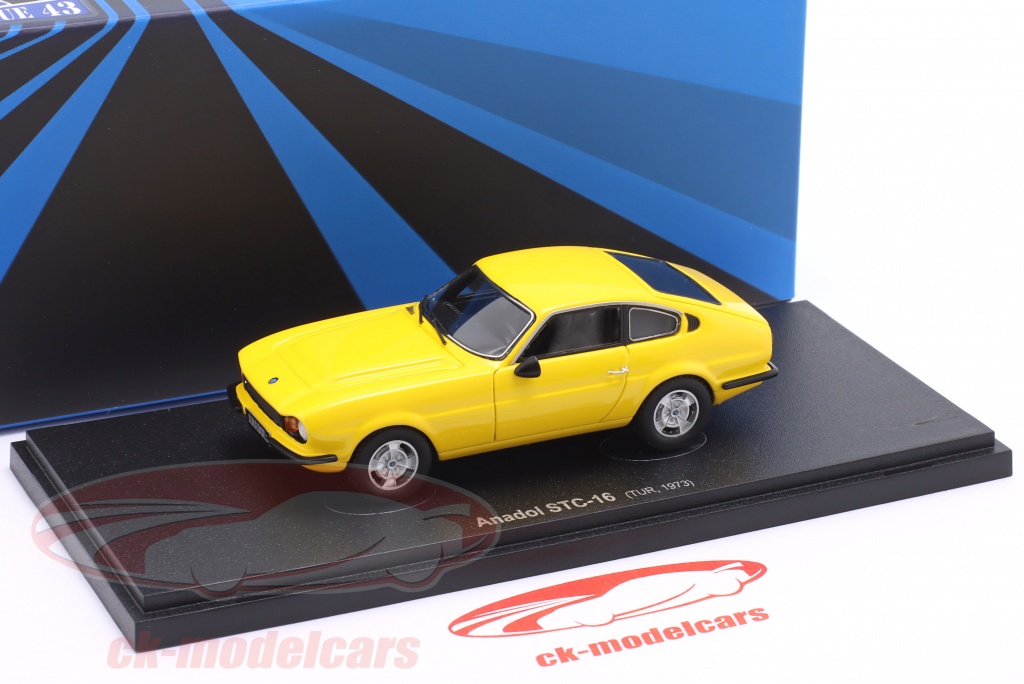 AutoCult 1:43 Anadol STC-16 year 1973 yellow 60124 model car 60124