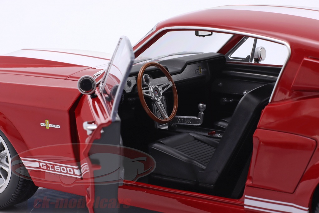 KK-Scale 1:12 Ford Mustang Shelby GT500 Baujahr 1967 rot / weiß ...