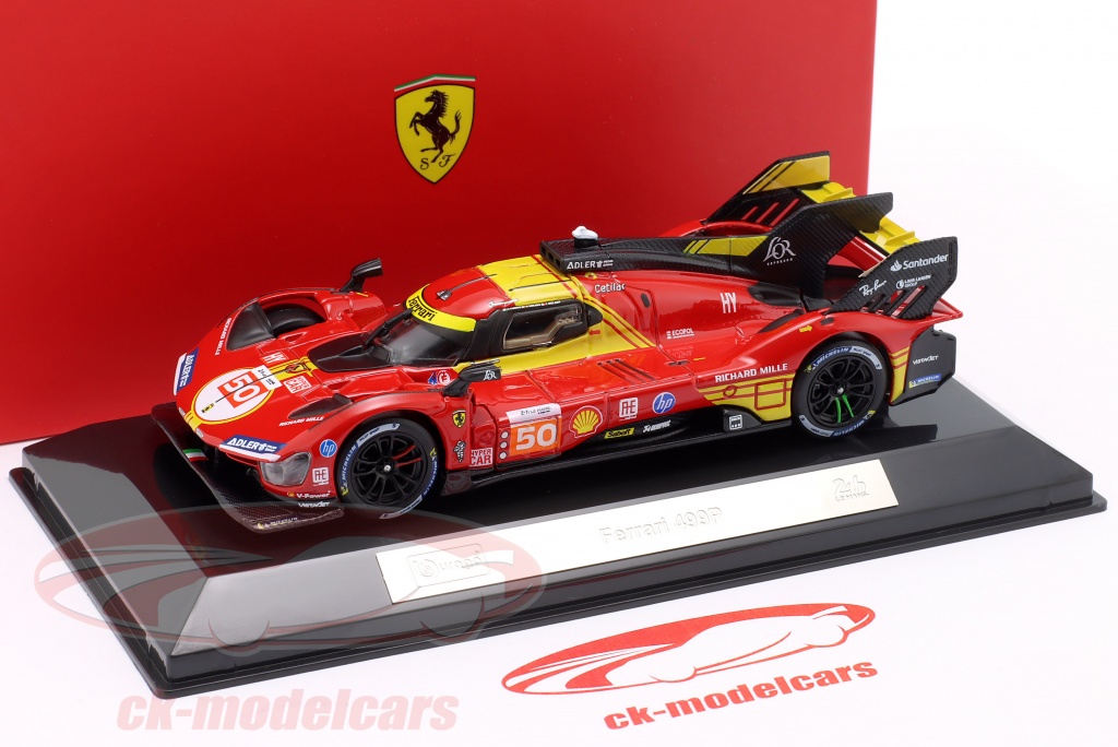 Bburago 1:43 Ferrari 499P #50 Sieger 24h LeMans 2024 Fuoco, Molina ...