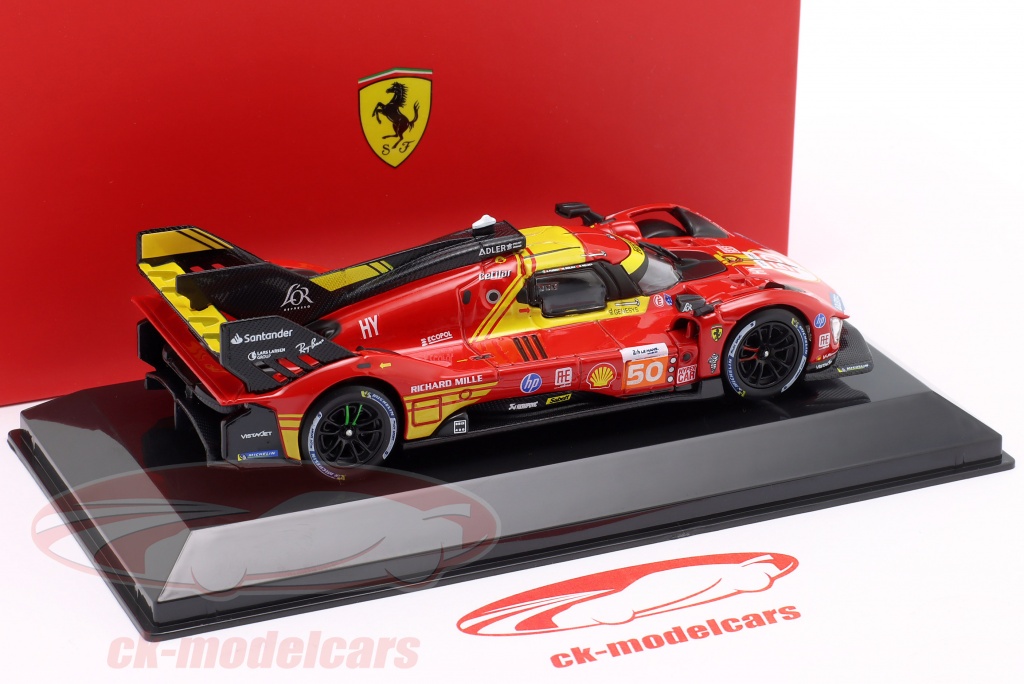 Bburago 1:43 Ferrari 499P #50 ganhador 24h LeMans 2024 Fuoco, Molina, Nielsen 18-36316 modelo ...