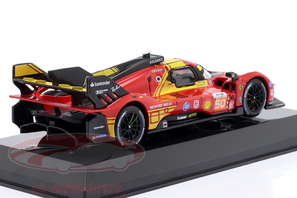 Bburago 1:43 Ferrari 499P #50 Sieger 24h LeMans 2024 Fuoco, Molina, Nielsen 18-36316 Modellauto ...