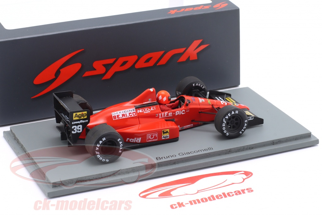 Spark 1:43 Bruno Giacomelli Life L190 #39 Pre-Practice Portugal GP ...
