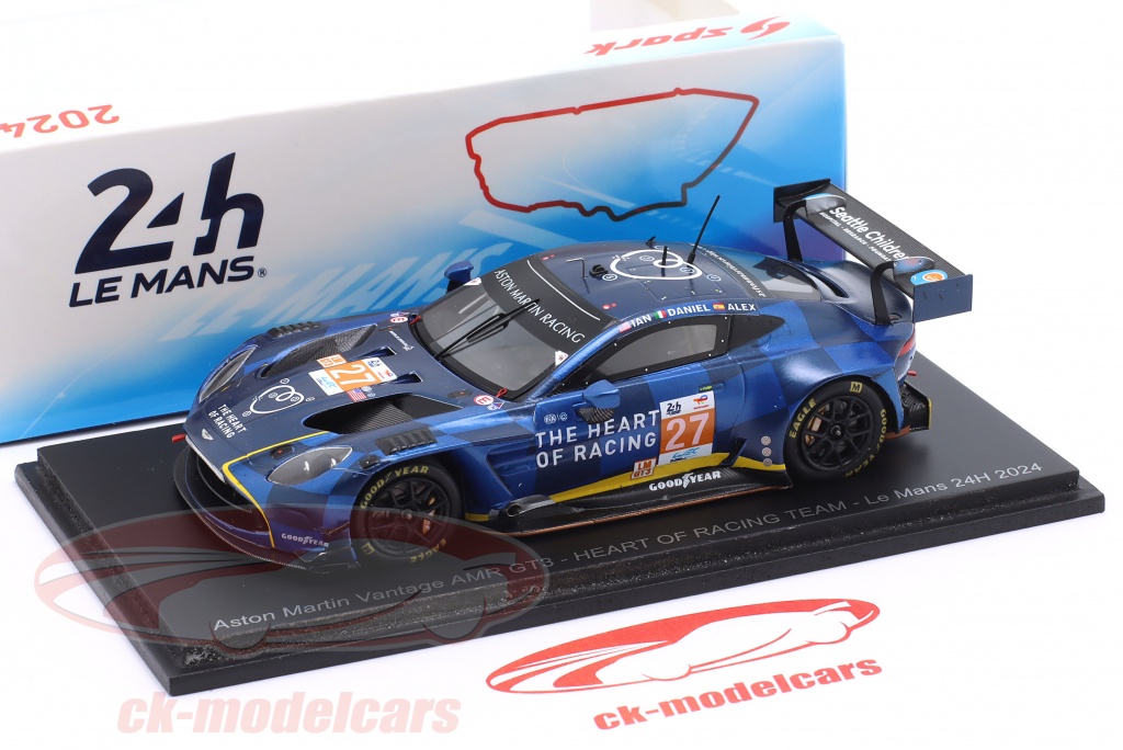 Spark 1:43 Aston Martin Vantage AMR GT3 Evo #27 24h LeMans 2024 James ...