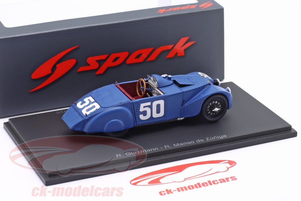 Spark 1:43 Chenard & Walker Tank #50 10e 24h LeMans 1925 Glaszmann ...