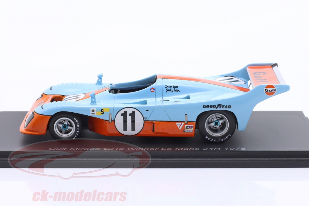 Spark 1:43 Gulf-Mirage GR8 #11 vincitore 24h LeMans 1975 Bell, Ickx ...