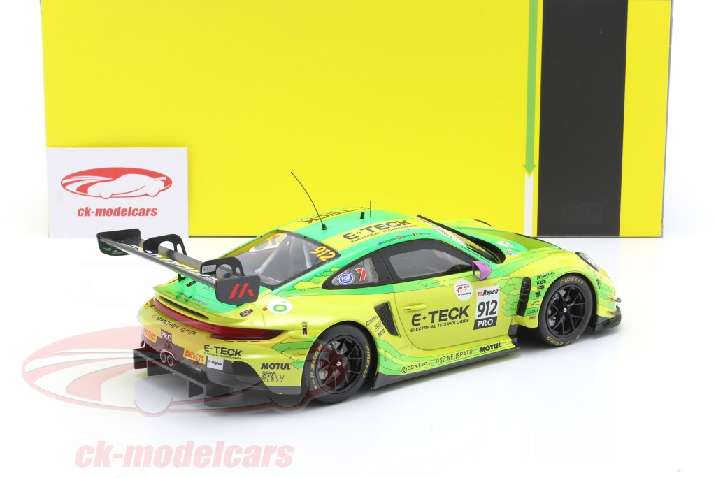 Ixo 1:18 Porsche 911 GT3 R #912 inner 12h Bathurst 2024 Manthey Grello ...