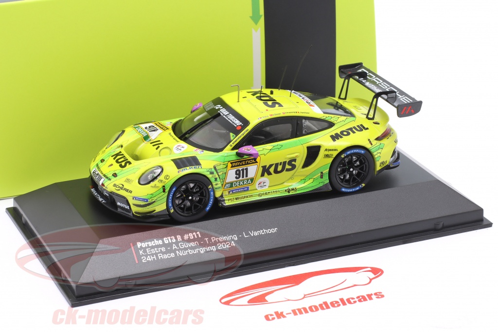 Ixo 1:43 Porsche 911 GT3 R #911 2e 24h Nürburgring 2024 Manthey Grello ...