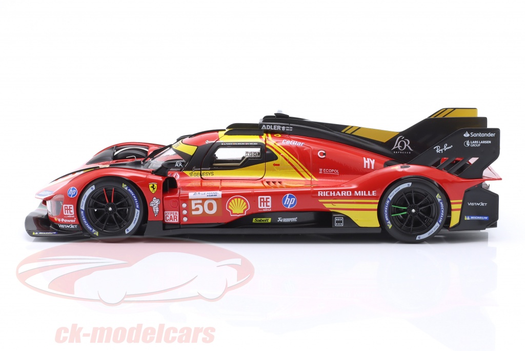 Bburago 1:18 Ferrari 499P #50 Winner 24h LeMans 2024 Fuoco, Molina ...