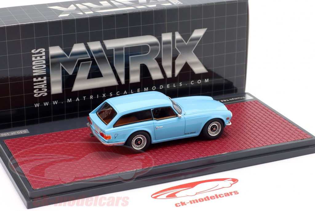 Matrix 1:43 Triumph TR6 Shooting Brake bleu MX41902-021 modèle voiture ...