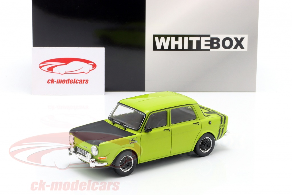 WhiteBox 1:24 Simca 1000 Rallye 2 year 1960 green / black WB124246 ...
