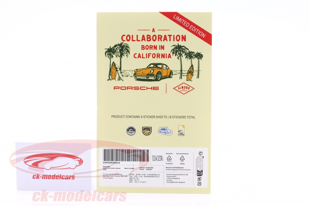 Porsche x Almond Sticker-Set Single Fins & Air Cooled Engines ...