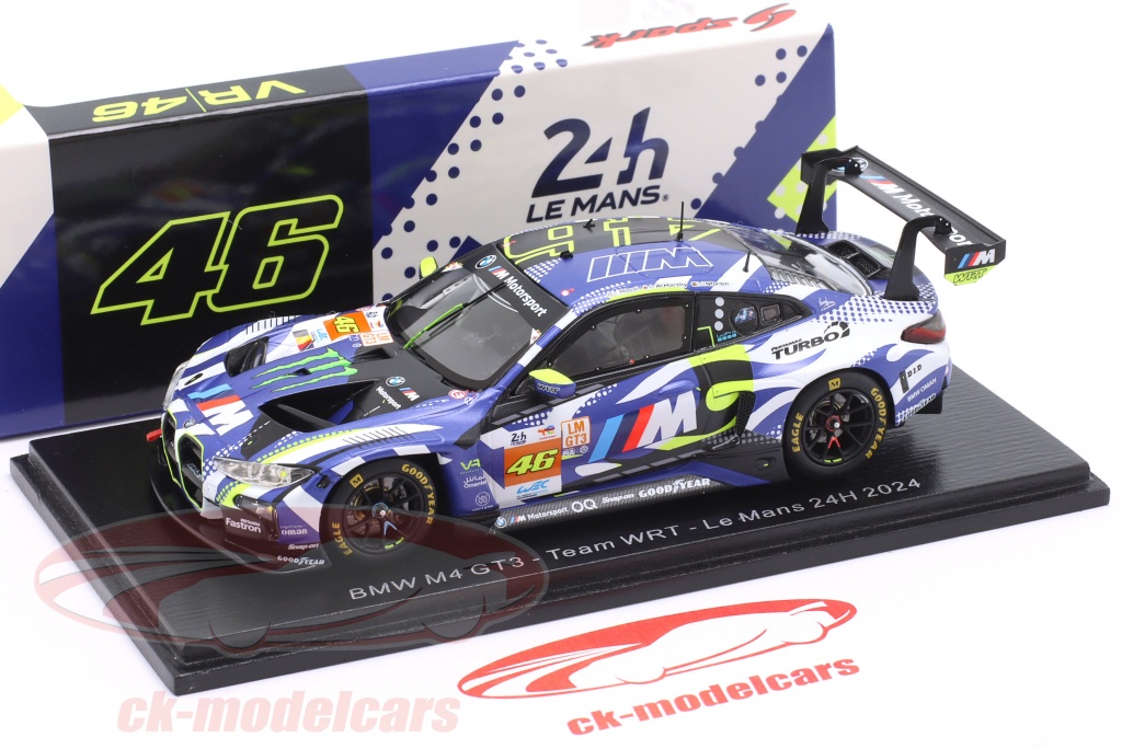 Spark 1:43 BMW M4 GT3 #46 24h LeMans 2024 Team WRT S9149 model car ...