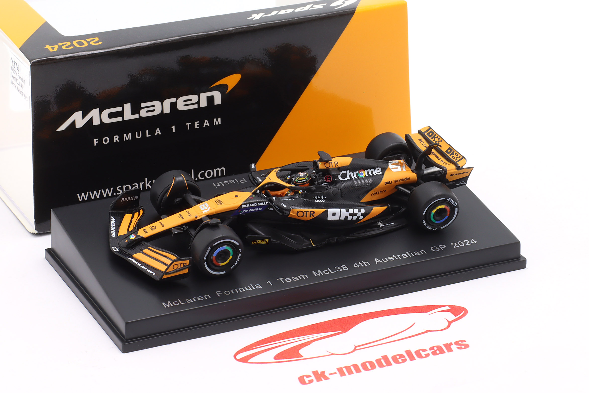 Spark 1:64 Oscar Piastri McLaren MCL38 #81 4e Australisch GP formule 1 ...