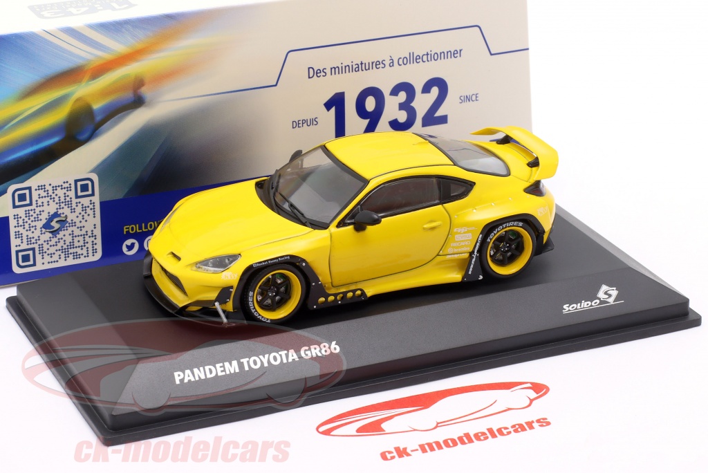 Solido 1:43 Toyota GR86 Pandem Rocket Bunny amarillo S4315101 modelo coche S4315101 421438235 ...