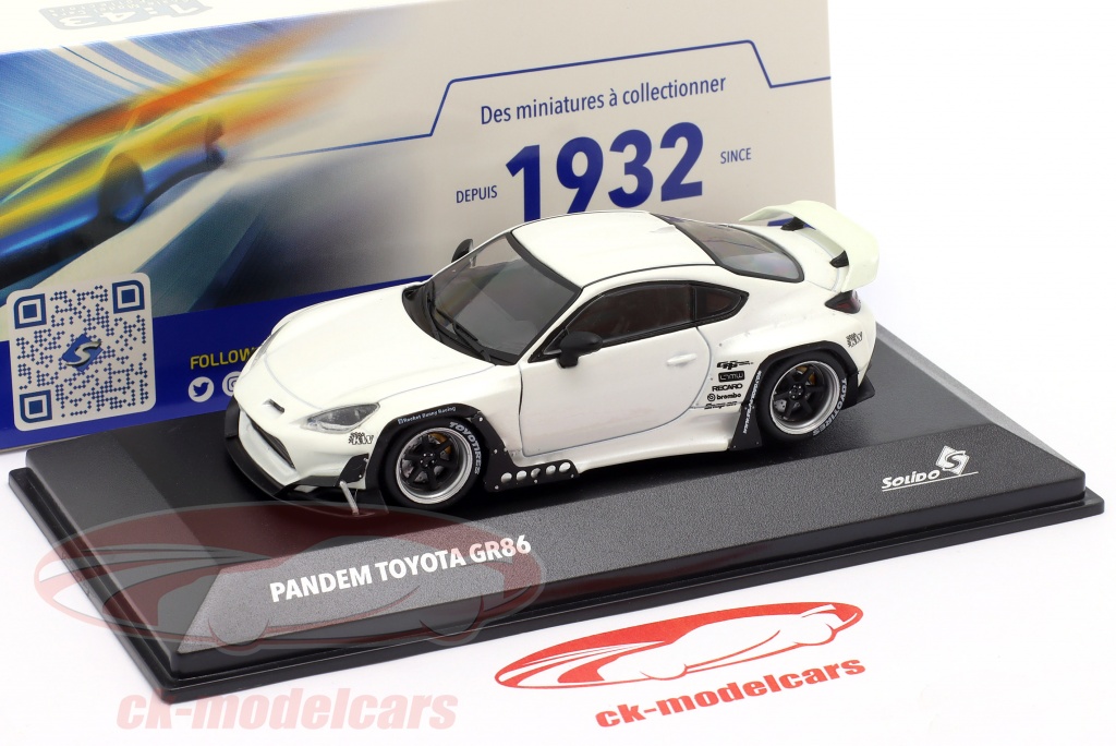 Solido 1:43 Toyota GR86 Pandem Rocket Bunny white S4315102 model car S4315102 421438236 ...