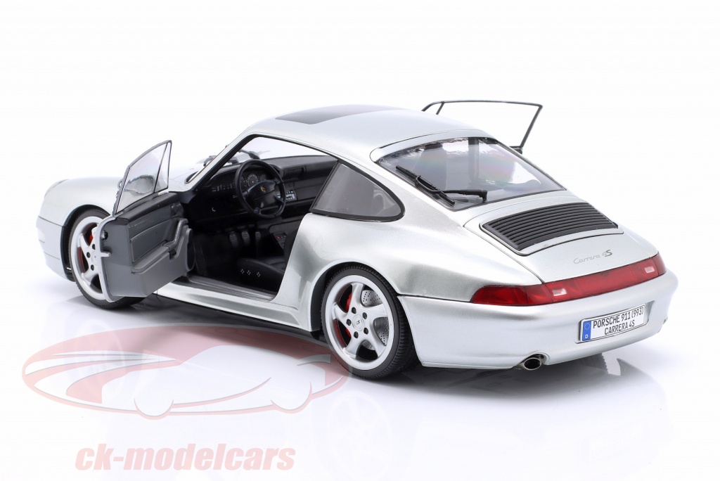 Solido 1:18 Porsche 911 (993) 4S year 1996 polar silver S1810103 model ...