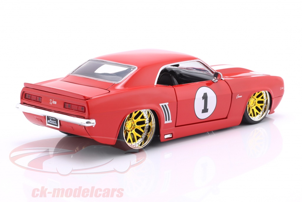 Jadatoys 1:24 Chevrolet Camaro #1 1969 film Fast & Furious 4 (2009) red ...