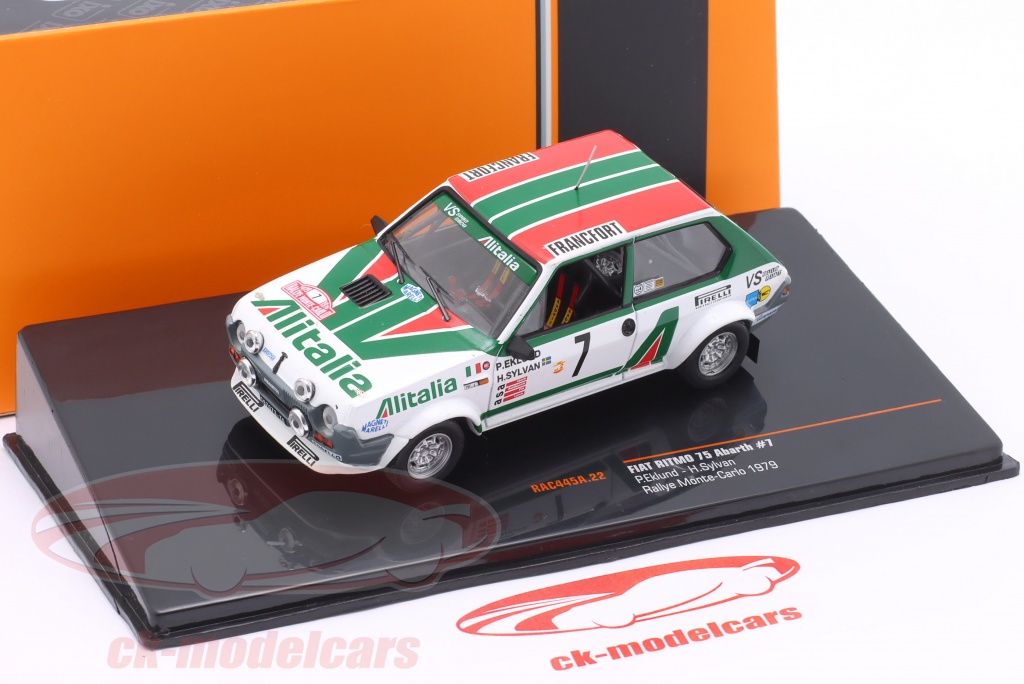 Ixo 1:43 Fiat Ritmo 75 #7 Rallye Monte Carlo 1979 Eklund, Sylvan ...