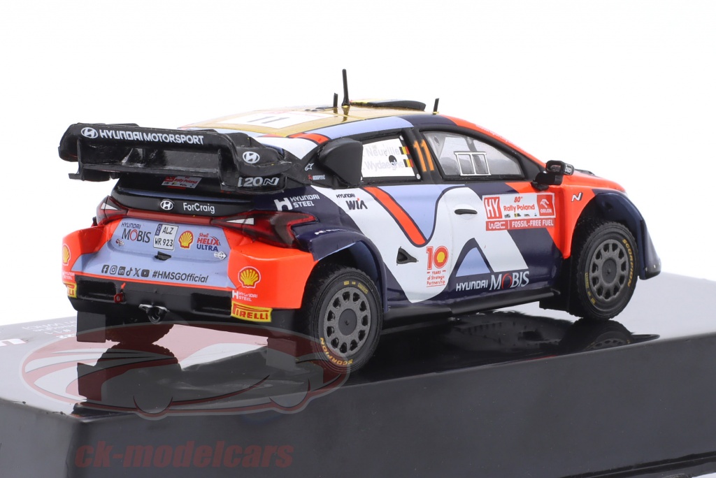 Ixo 1:43 Hyundai i20 N Rally1 Hybrid #11 4e Rallye Polen 2024 Neuville ...