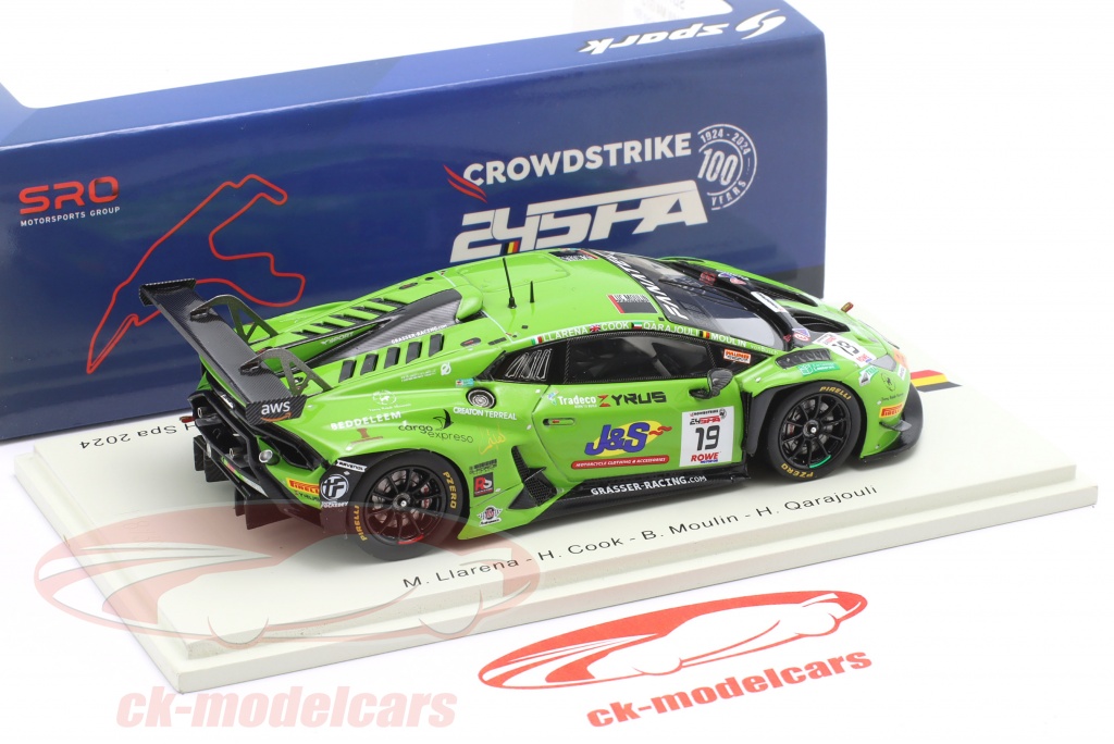 Spark 1:43 Lamborghini Huracán GT3 Evo2 #19 24h Spa 2024 GRT Grasser ...