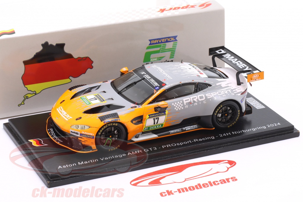 Spark 1:43 Aston Martin Vantage AMR GT3 #17 24h LeMans 2024 PROsport ...