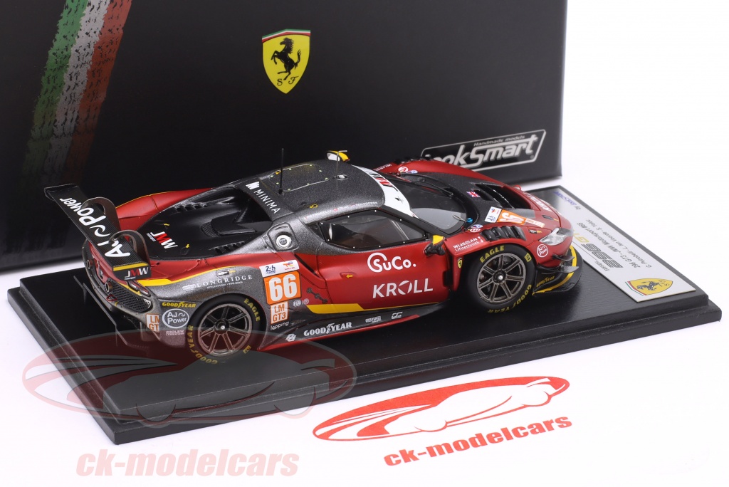 LookSmart 1:43 Ferrari 296 GT3 #66 24 ore LeMans 2024 JMW Motorsport LSLM188 modello auto ...
