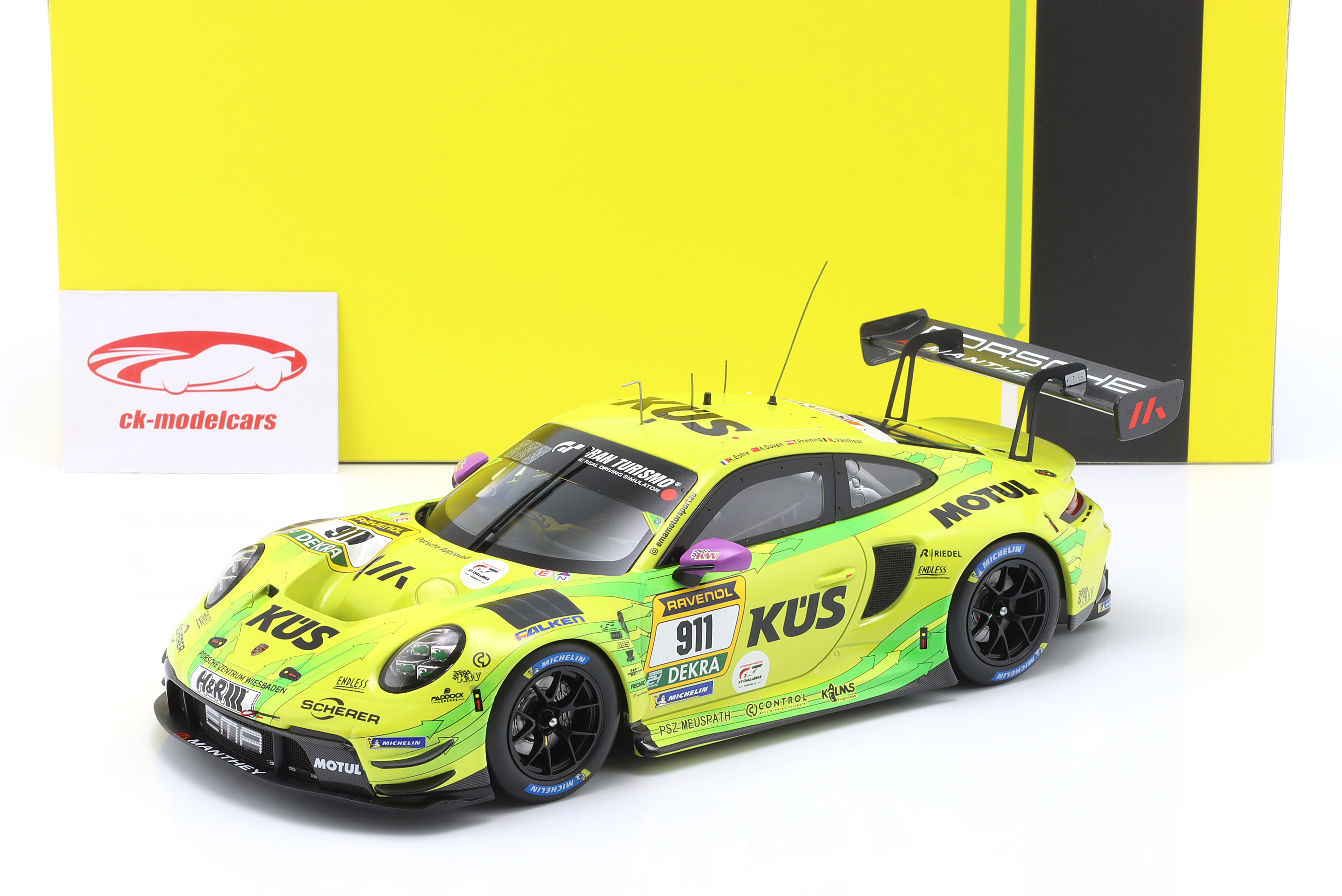 Ixo 1:18 Porsche 911 GT3 R #911 2nd 24h Nürburgring 2024 Manthey Grello ...
