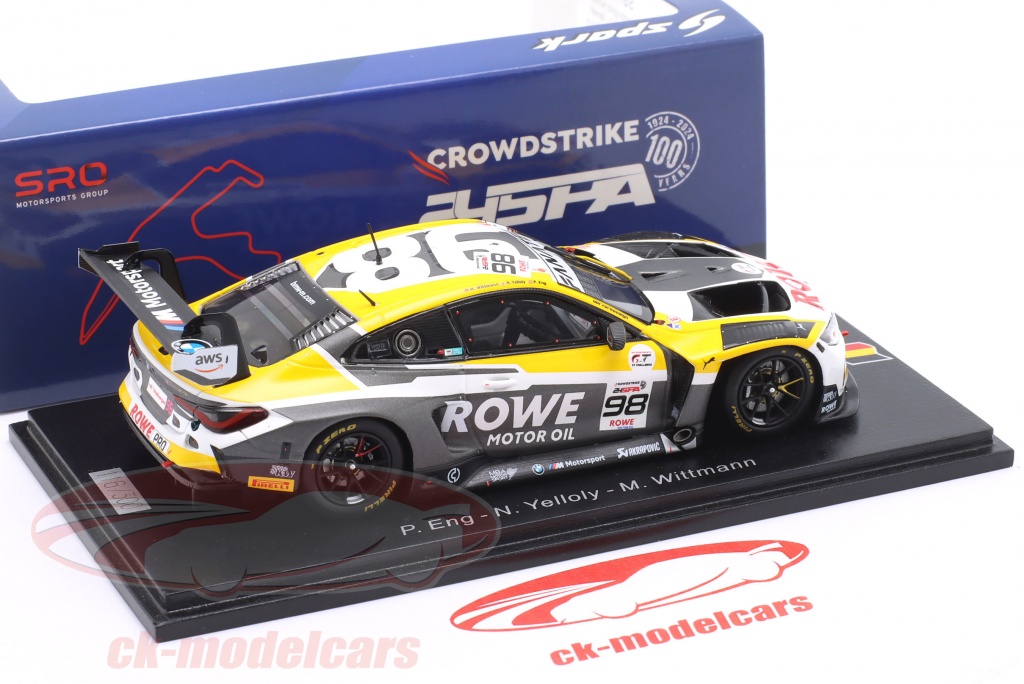 Spark 1:43 BMW M4 GT3 #98 24h Spa 2024 Rowe Racing SB836 model car ...