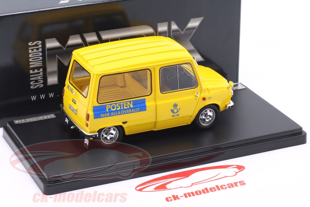 Matrix 1:43 DAF Kalmar Tjorven Swedish post year 1971 yellow MX30401 ...
