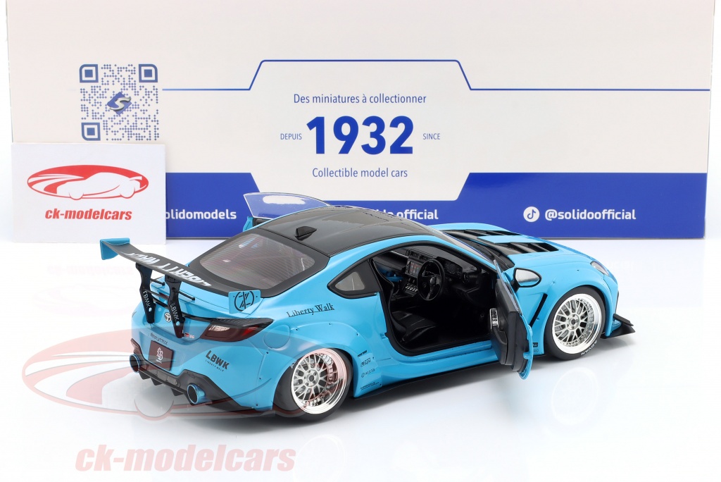 Solido 1:18 Toyota GR86 LBWK Body Kit 2024 babyblauw S1813601 model ...