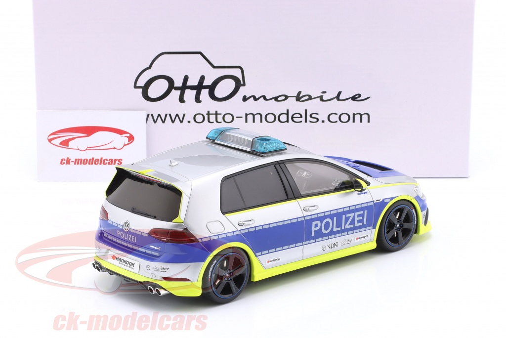 Ottomobile 1:18 Volkswagen VW Golf VII R Oettinger Police 2018 blue ...