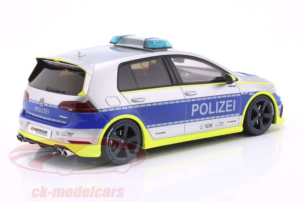 Ottomobile 1:18 Volkswagen VW Golf VII R Oettinger Police 2018 blue ...