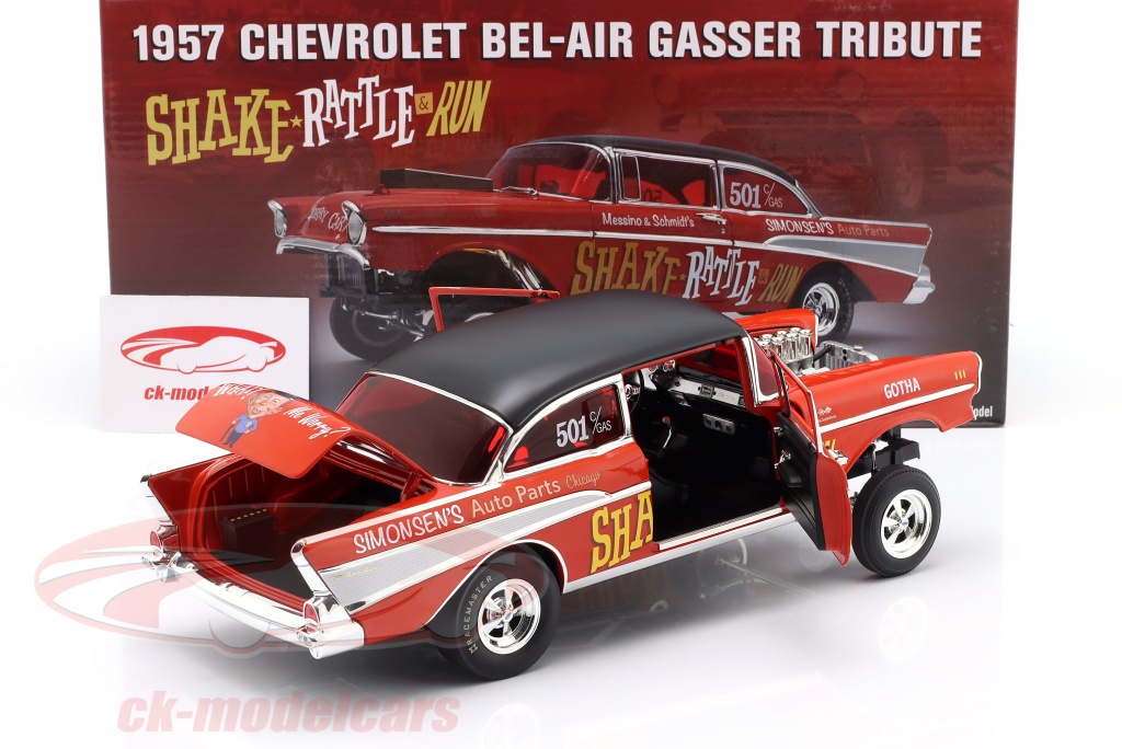 GMP 1:18 Chevrolet Bel Air Gasser "Shake Rattle & Run Tribute" Baujahr ...