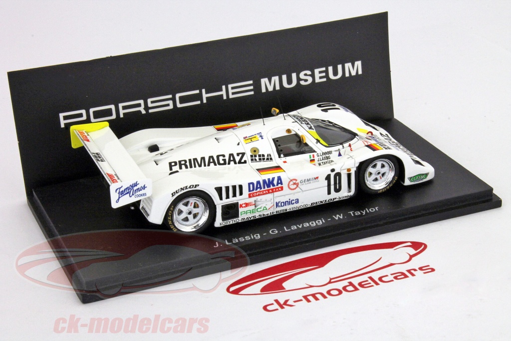 Spark 1:43 CK6 Porsche 962 #10 Le Mans 24h 1993 Transparant / Lavaggi / Taylor S2081 model auto ...