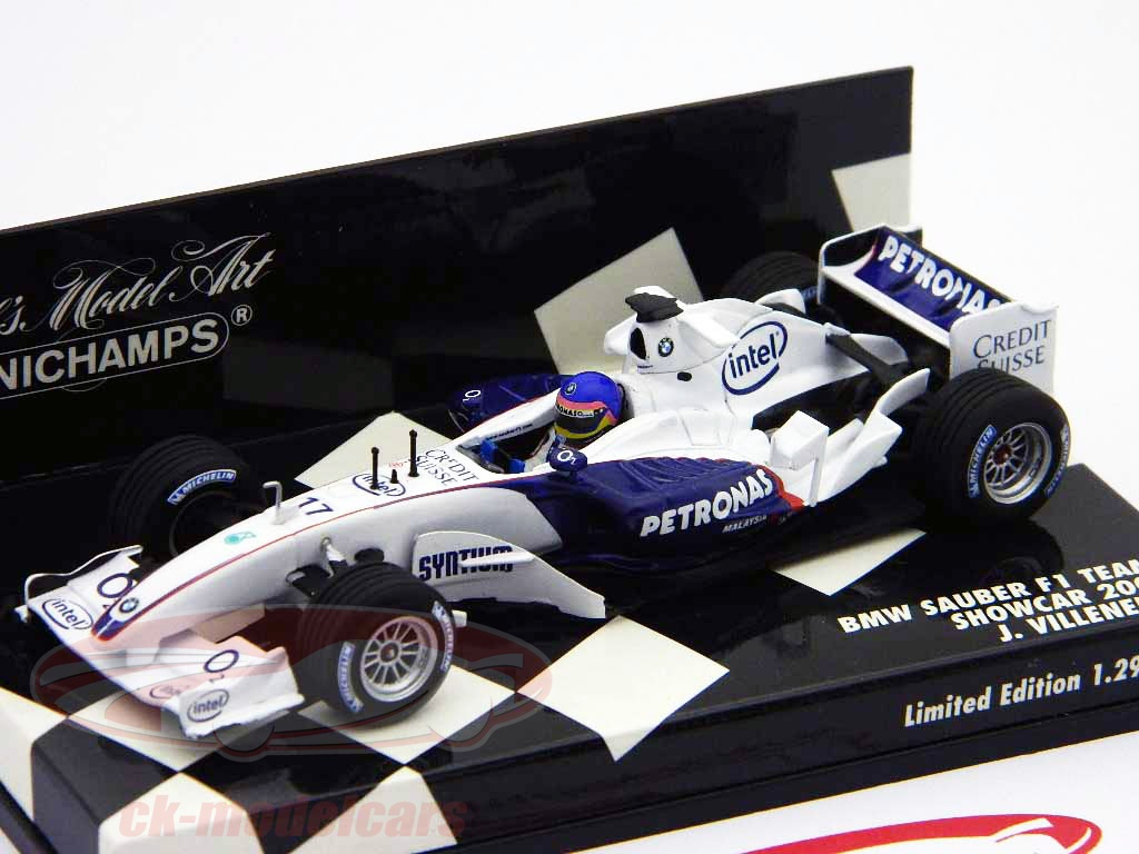 Minichamps 1:43 J. Villeneuve BMW Sauber F1.06 Showcar 2006 400060087 model car 400060087 ...