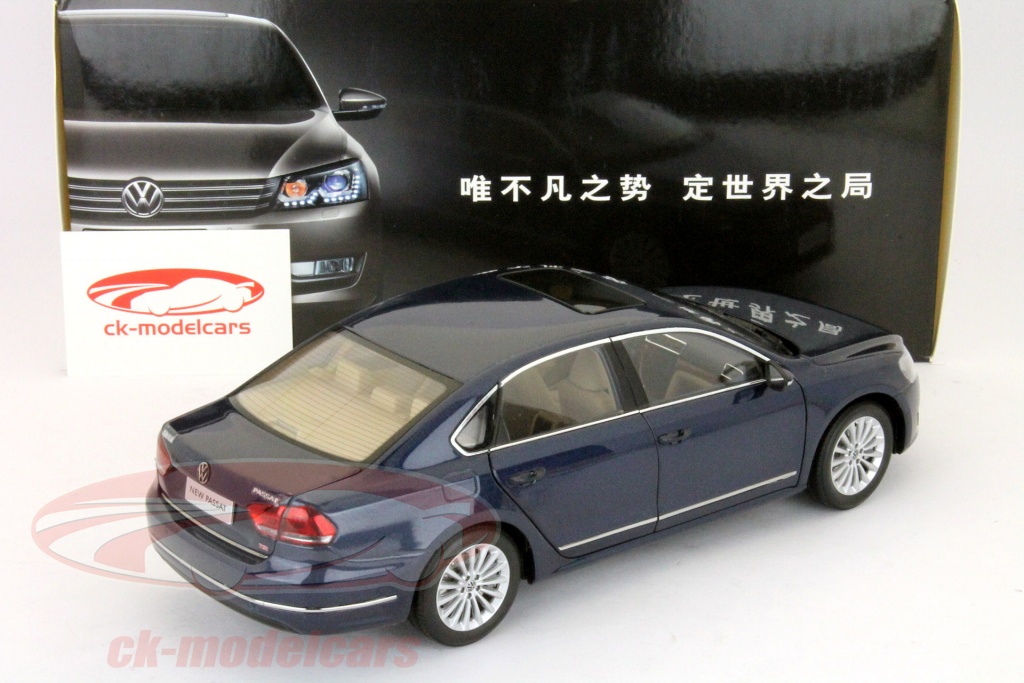 Paudi 1:18 Volkswagen VW Passat built in 2011 blue 2256BL model car ...